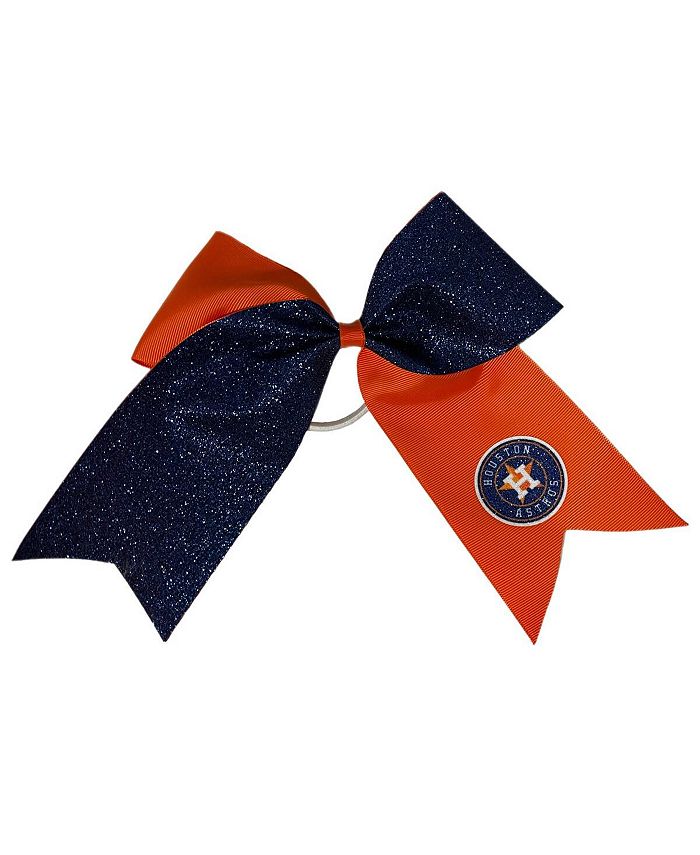 USA Licensed Bows Women's Houston Astros Jumbo Glitter Bow with ...
