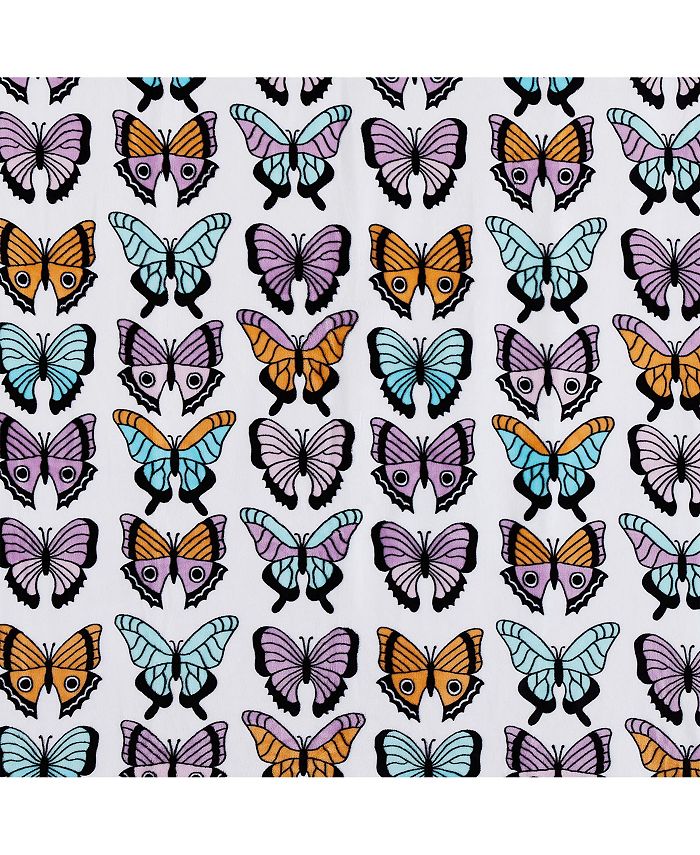 Jessica Simpson Butterfly Plush Throw, 50" x 70" - Macy's