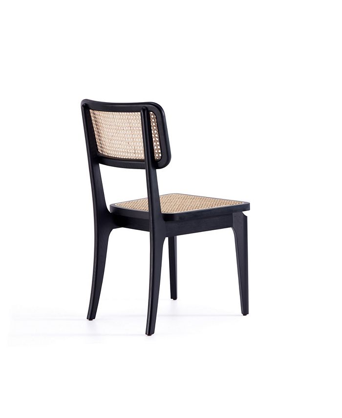 Manhattan Comfort Giverny 4-Piece Ash Wood and Natural Cane Versatile ...