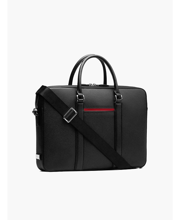 MAVERICK & CO. Men's Manhattan Leather Briefcase - Macy's