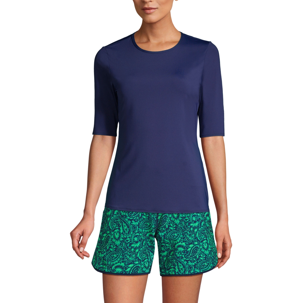 Click here for Lands End Womens SunShade Upf 50 Elbow Sleeve Rela... prices