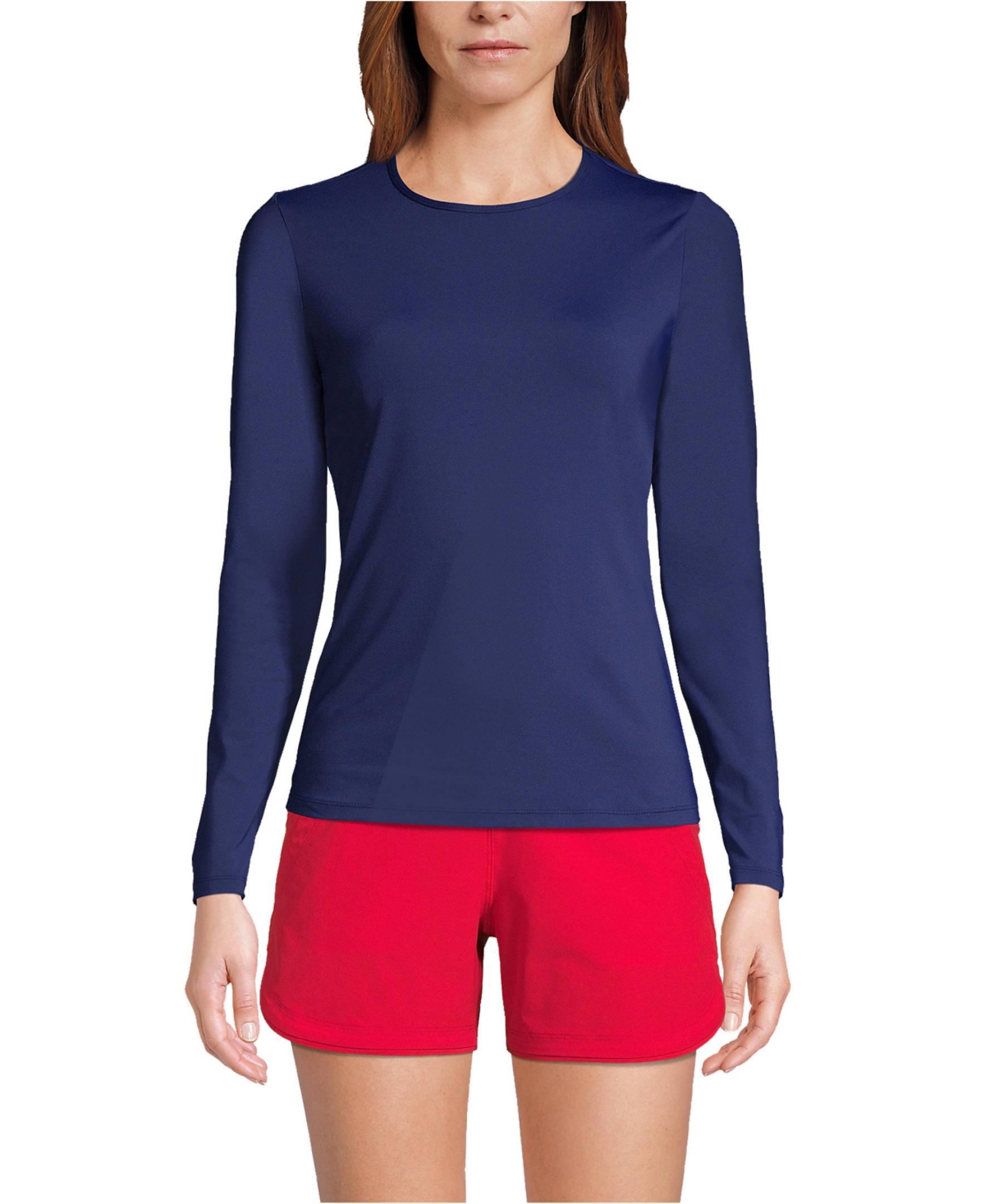Click here for Lands End Petite SunShade Upf 50 Long Sleeve Relax... prices