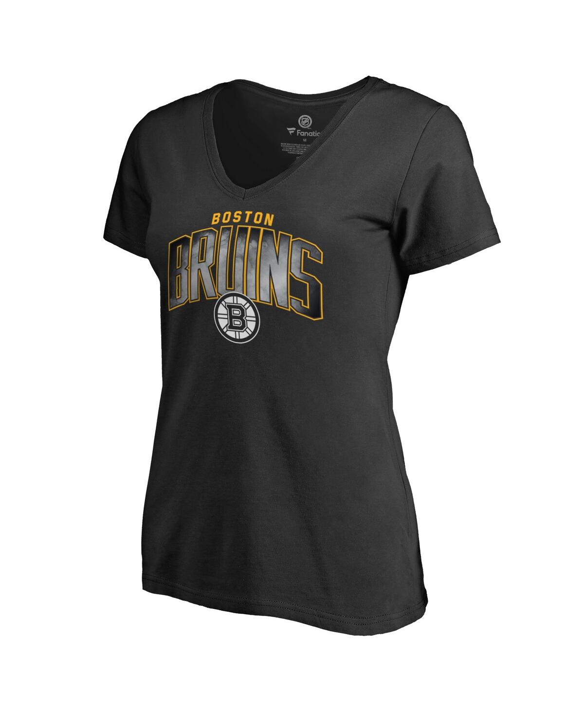 Click here for Womens Fanatics Black Boston Bruins Arch Smoke V-N... prices