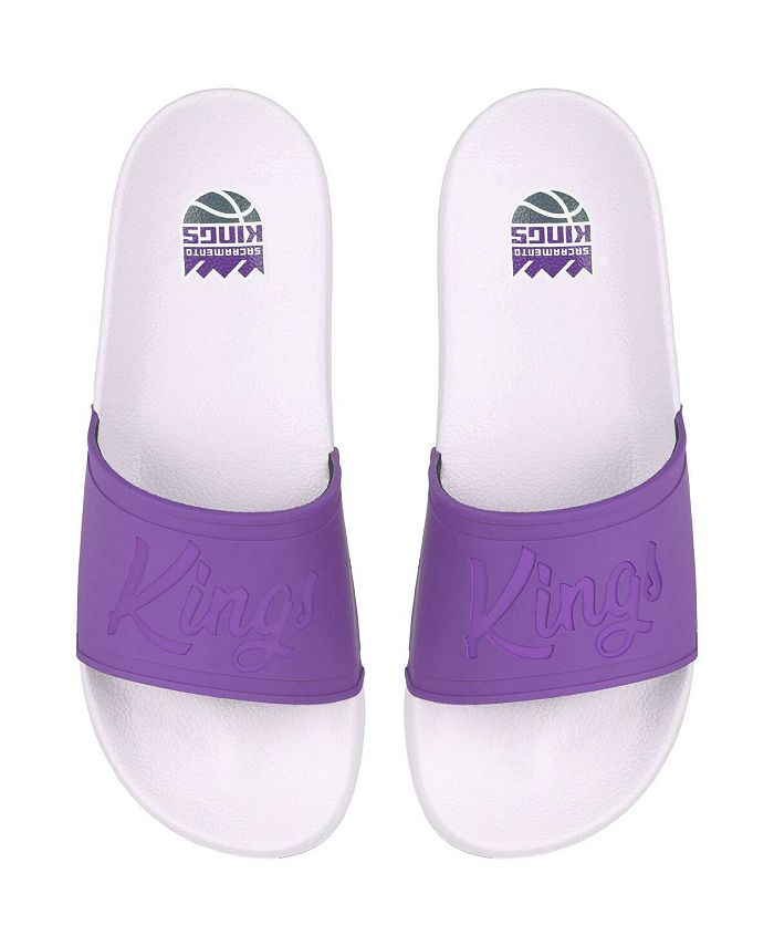FOCO Women's Sacramento Kings Script Wordmark Slide Sandals - Macy's