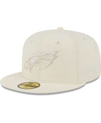 Men's New Era Cream Philadelphia Eagles Color Pack 59FIFTY Fitted Hat ...