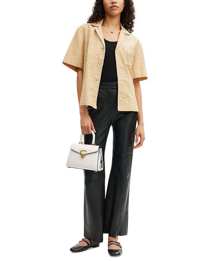 COACH Sammy 21 Luxe Refined Leather Small Satchel - Macy's