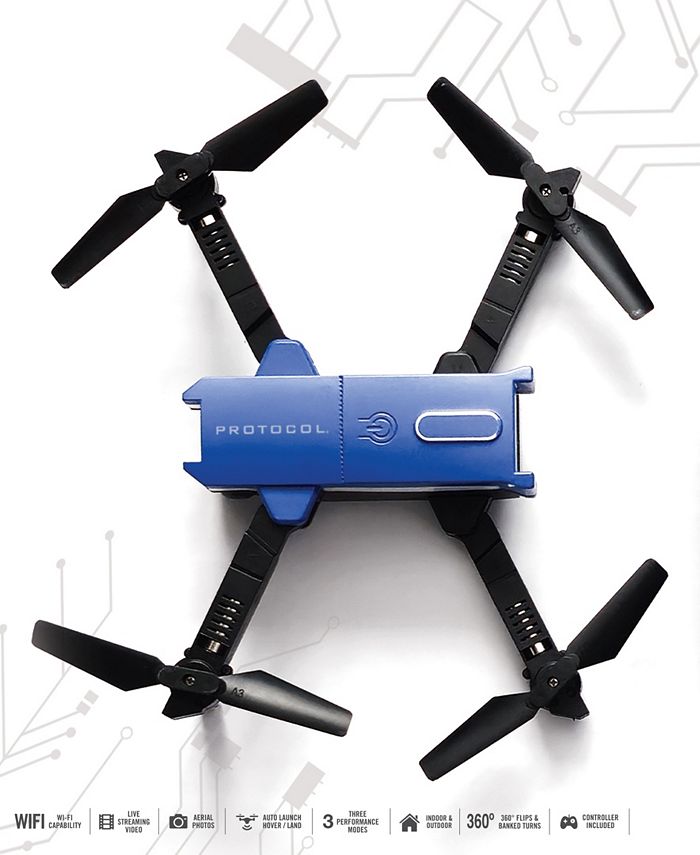 Protocol Aeroflux Folding Drone with Live Streaming Camera - Macy's
