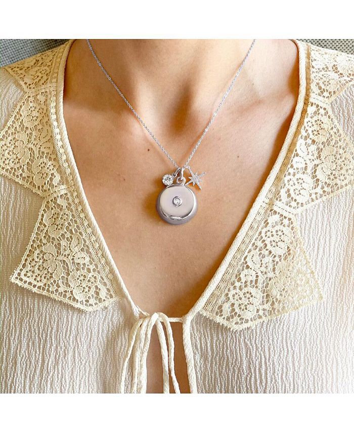 invisaWear Personal Safety Device - Silver Star Burst Charm Necklace ...