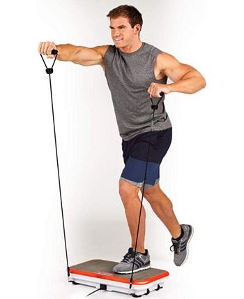 PowerFit Elite Vibration Plate Exercise Machine with Loop Resistance ...