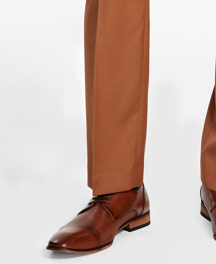 Tayion Collection Men's Classic-Fit Copper Suit Separates Pants - Macy's