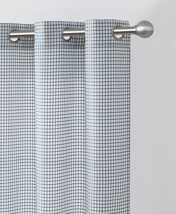 VCNY Home Hannah Grid Waffle Light Filtering 2-Piece Curtain Panel Set ...