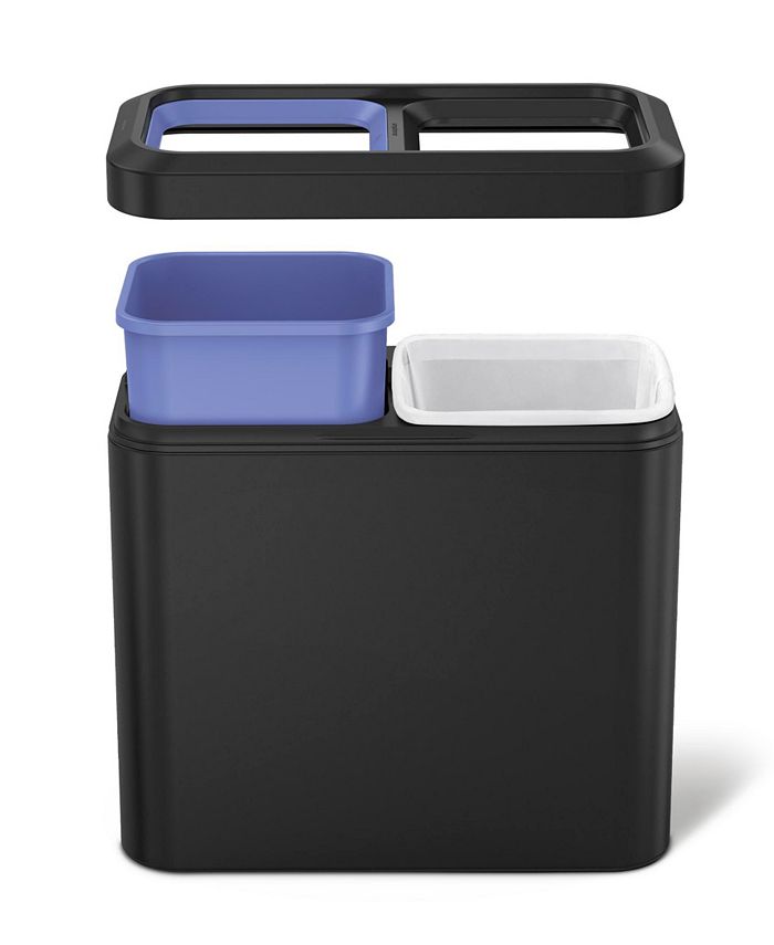 simplehuman 20 Litre Dual Compartment Slim Open Can - Macy's