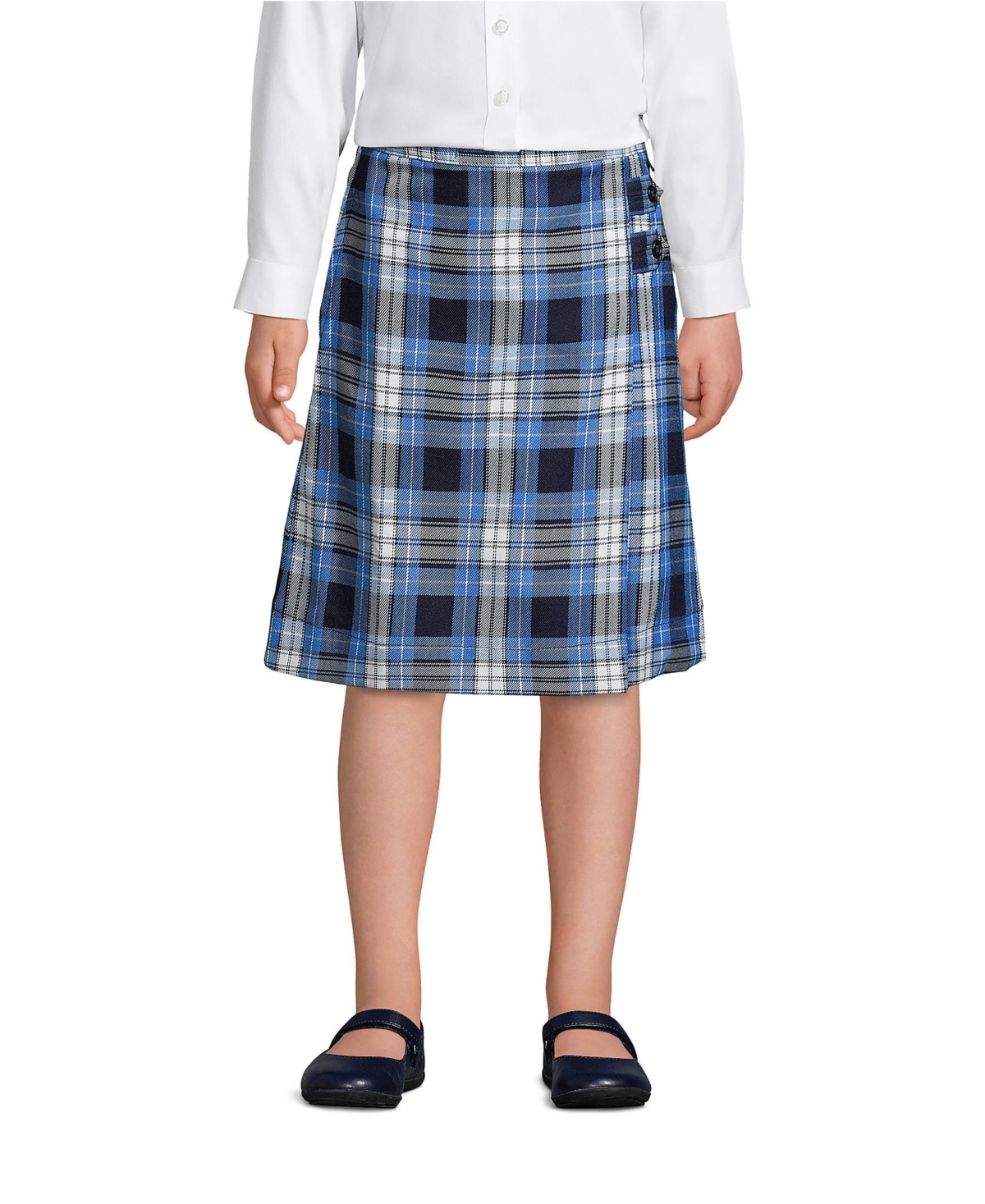 Click here for Lands End Girls School Uniform Plaid A-line Skirt... prices