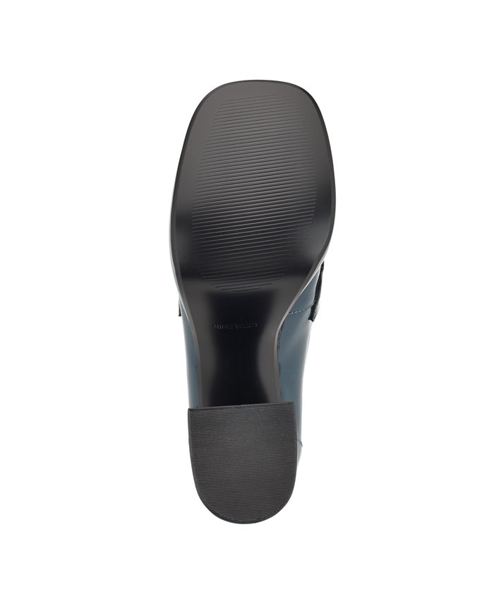 Nine West Women's Verge Slip-On Square Toe Block Heel Loafers - Macy's