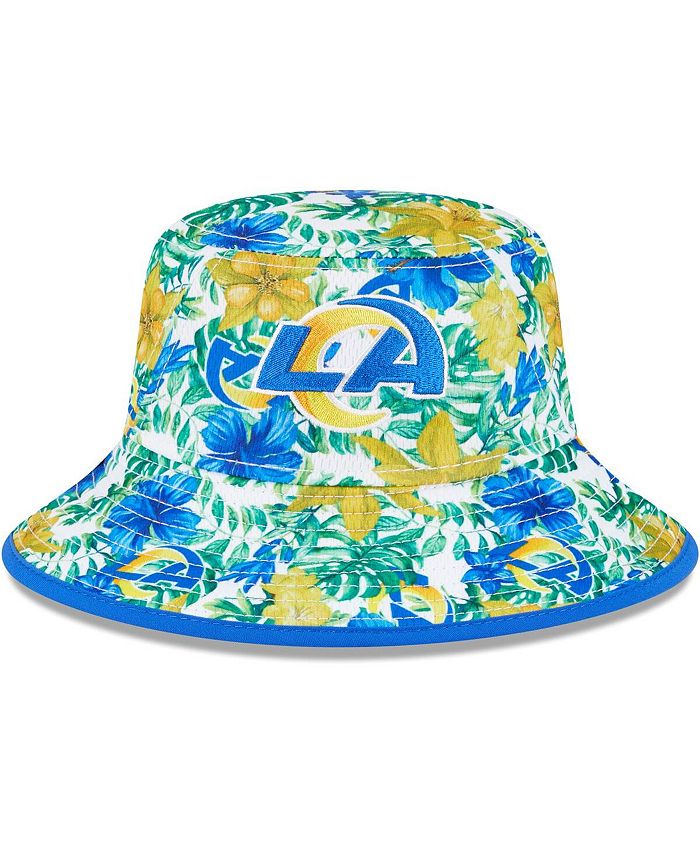 New Era Men's White Los Angeles Rams Botanical Bucket Hat - Macy's