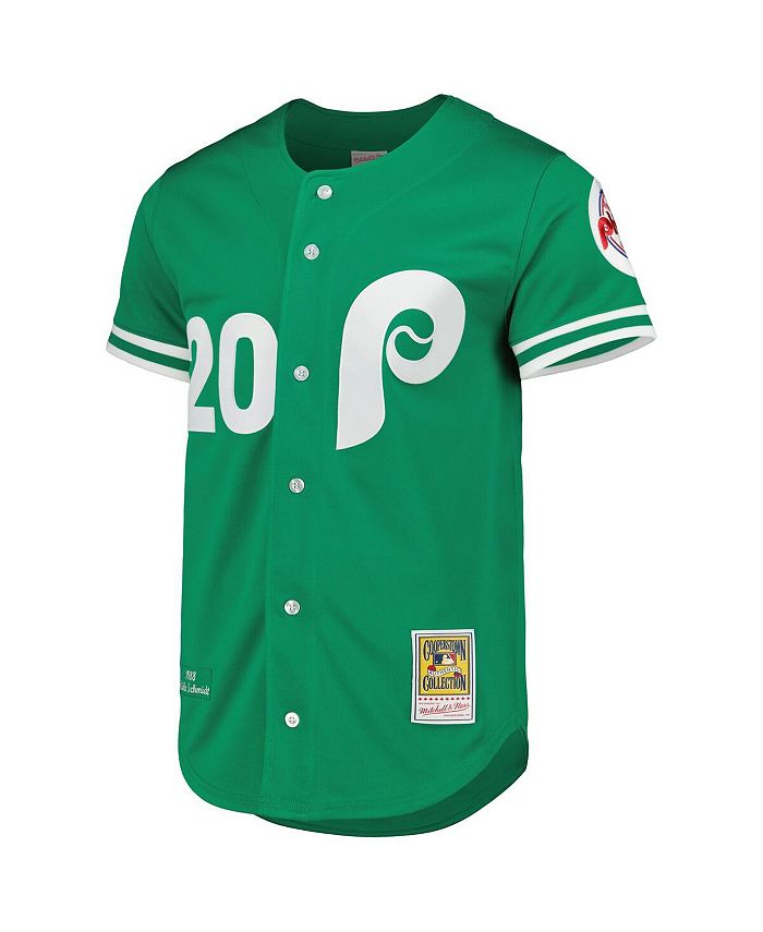 Mitchell & Ness Men's Mike Schmidt Green Philadelphia Phillies ...