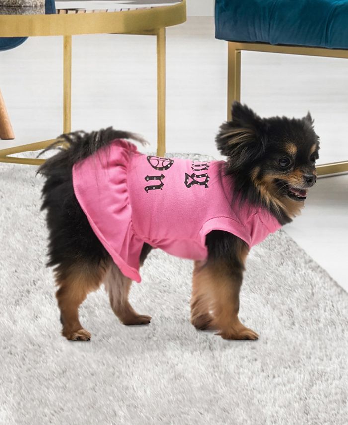 Juicy Couture Pink Bling It On Cheer Pet Dress, X-Small - Macy's