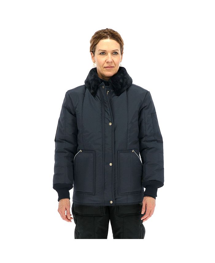 RefrigiWear Women's Insulated Iron-Tuff Polar Jacket with Soft Fleece ...