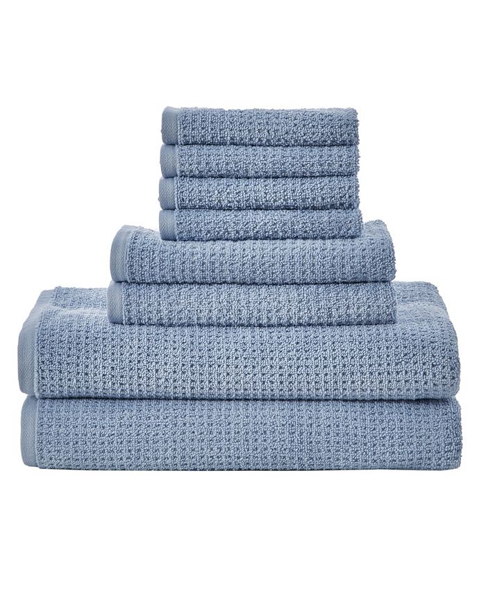 Nautica Oasis Solid Cotton Terry Quick Dry 8 Piece Towel Set - Macy's