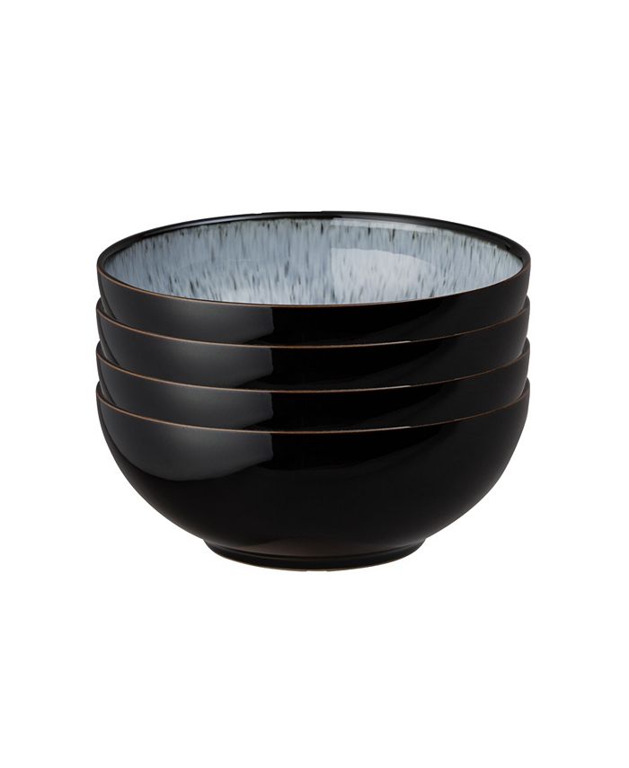 Denby Halo Set of 4 Coupe Cereal Bowls, Service for 4 - Macy's