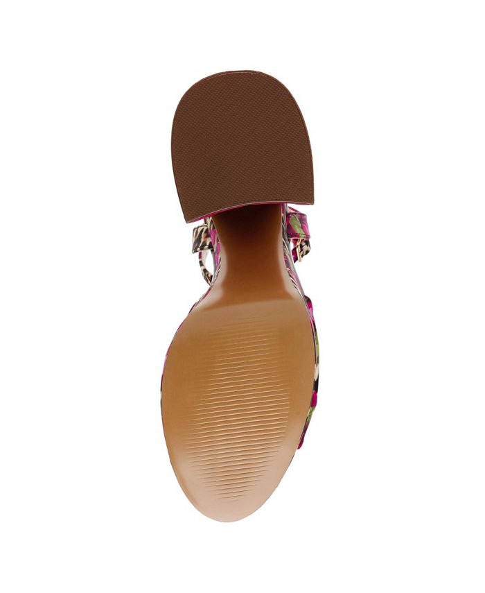 Betsey Johnson Women's Brylie Chunky Platform Heels Sandals - Macy's