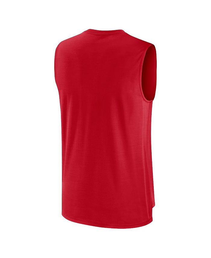 Nike Men's Red Atlanta Braves Exceed Performance Tank Top - Macy's