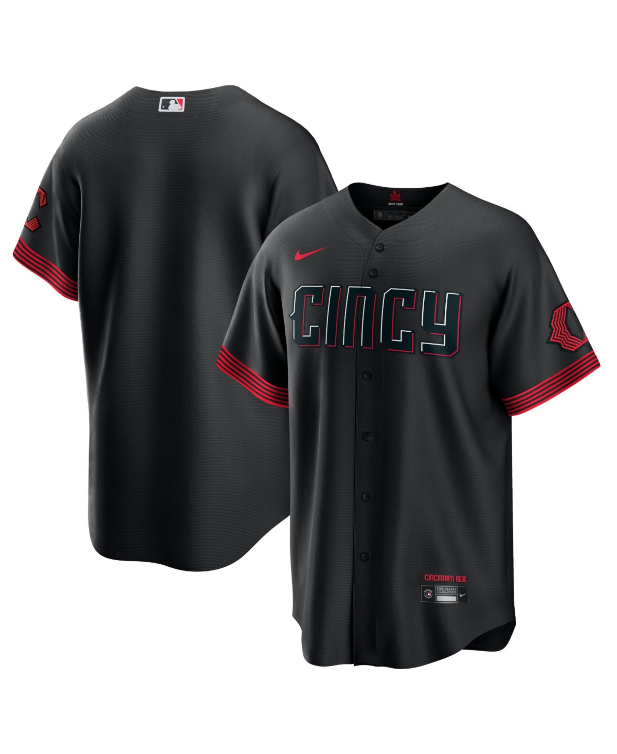 Click here for Mens Nike Black Cincinnati Reds 2023 City Connect... prices