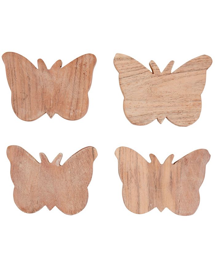Dolly Parton 5 Piece Butterfly Serving Set, Coasters and Cutting board ...