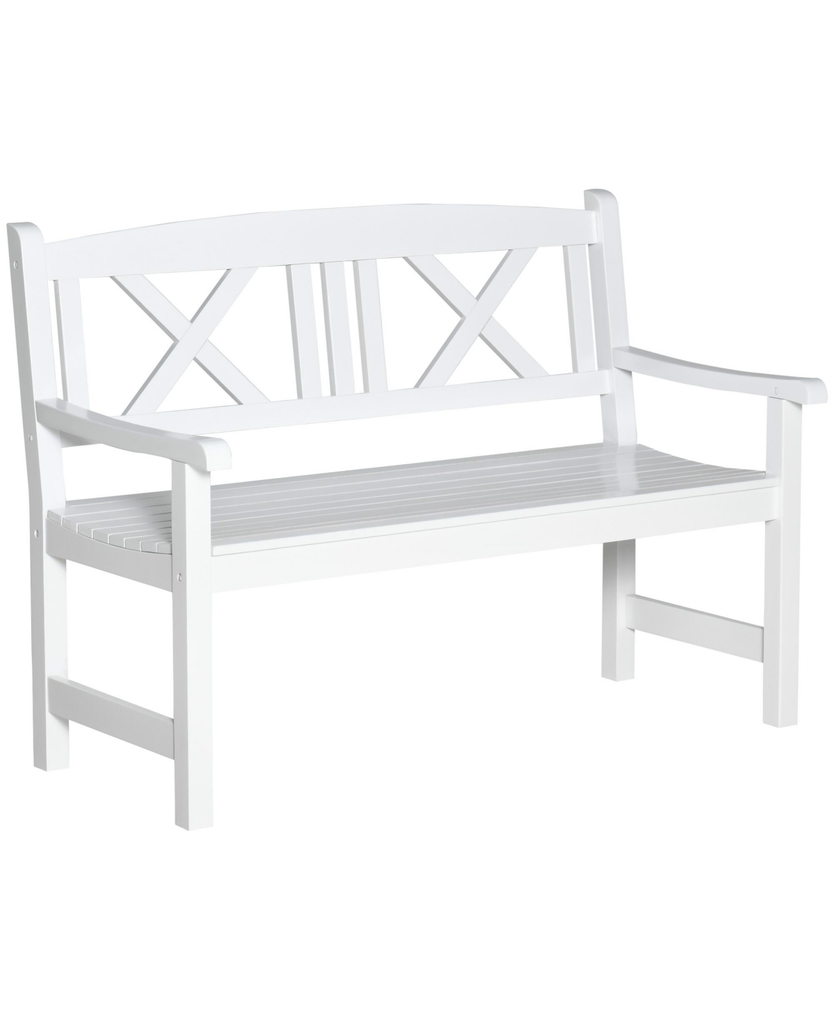 Click here for Outsunny 2-Seater Wooden Garden Bench  4FT Outdoor... prices