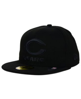 New Era Chicago Bears NFL Black on Black 59FIFTY Fitted Cap - Macy's