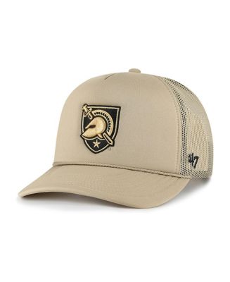 Men's '47 Brand Khaki Army Black Knights Foam Front Mesh Trucker ...