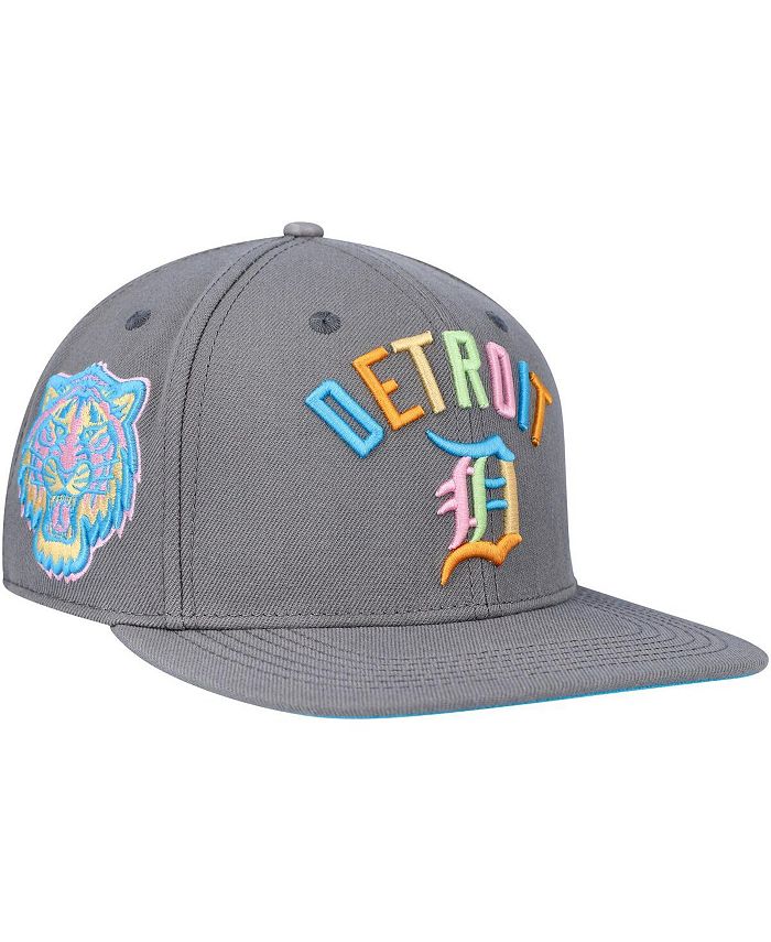 Pro Standard Men's Gray Detroit Tigers Washed Neon Snapback Hat - Macy's