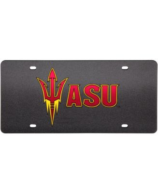 Arizona State Sun Devils Glitter License Plate - Black - Macy's