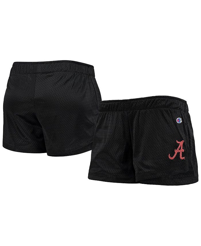 Champion Women's Black Alabama Crimson Tide Logo Mesh Shorts - Macy's