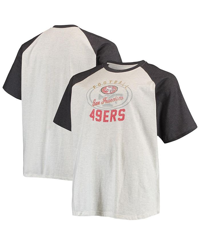 Fanatics Men's Oatmeal and Heathered Charcoal San Francisco 49ers Big ...