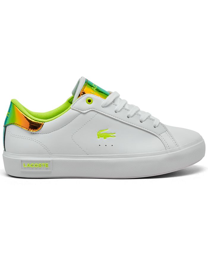 Lacoste Little Girls Carnaby Holographic Casual Sneakers from Finish ...