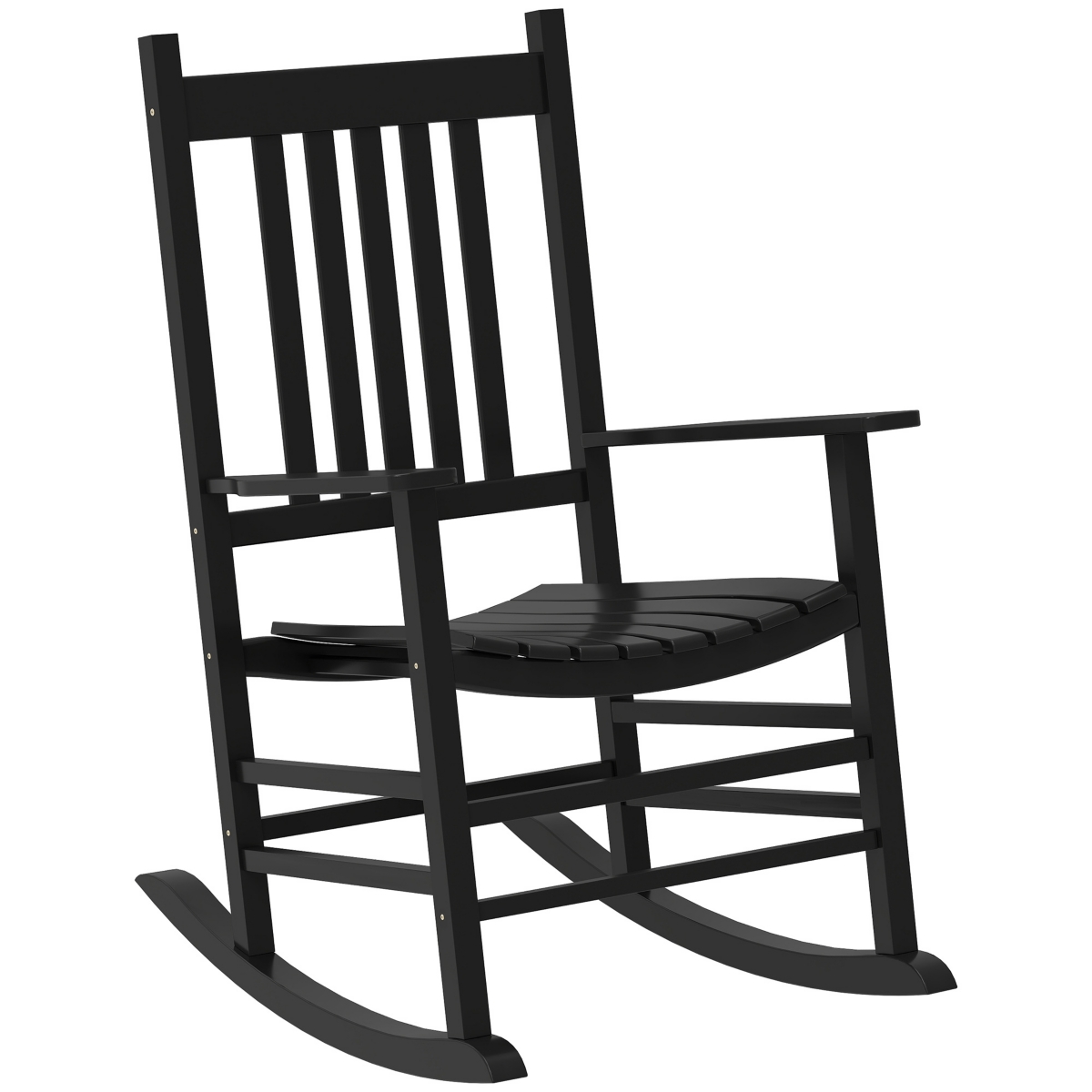 Click here for Outsunny Wood Rocking Chair  Wooden Porch Rocker... prices
