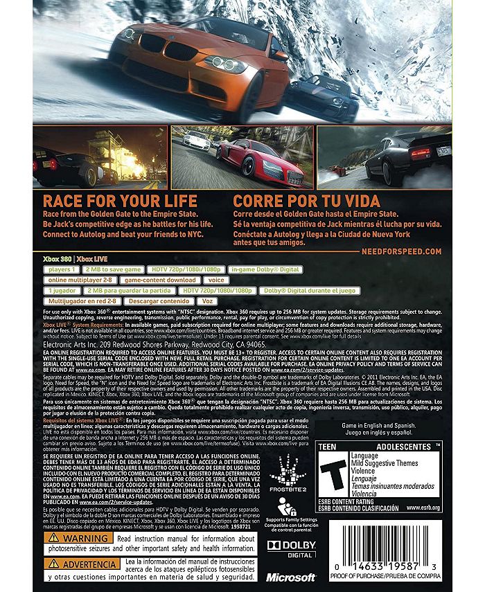 Microsoft Need for Speed: The Run - Xbox 360 - Macy's