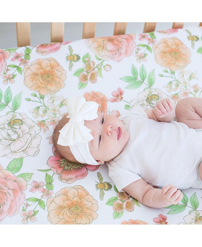 Honey Lemonade Super Soft Fitted Crib Sheet - Botanical Floral - Macy's