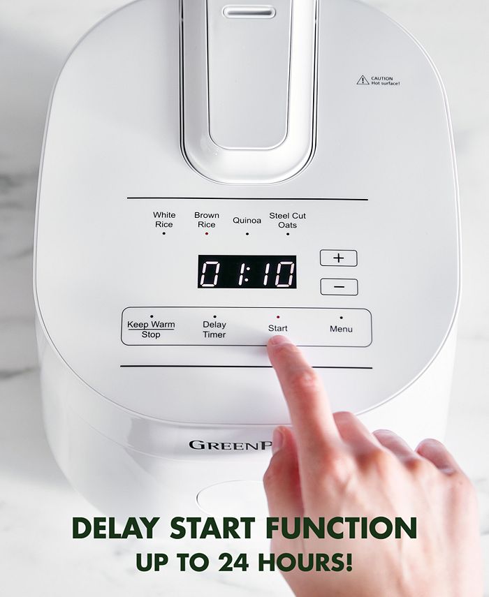 GreenPan 8-Cup Ceramic Nonstick Electric Rice Cooker - Macy's