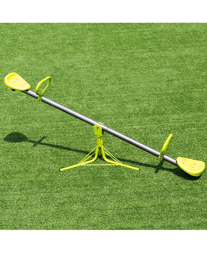 Costway Kids 360 Degree Rotation Seesaw Teeter Totter Outdoor Play Set ...