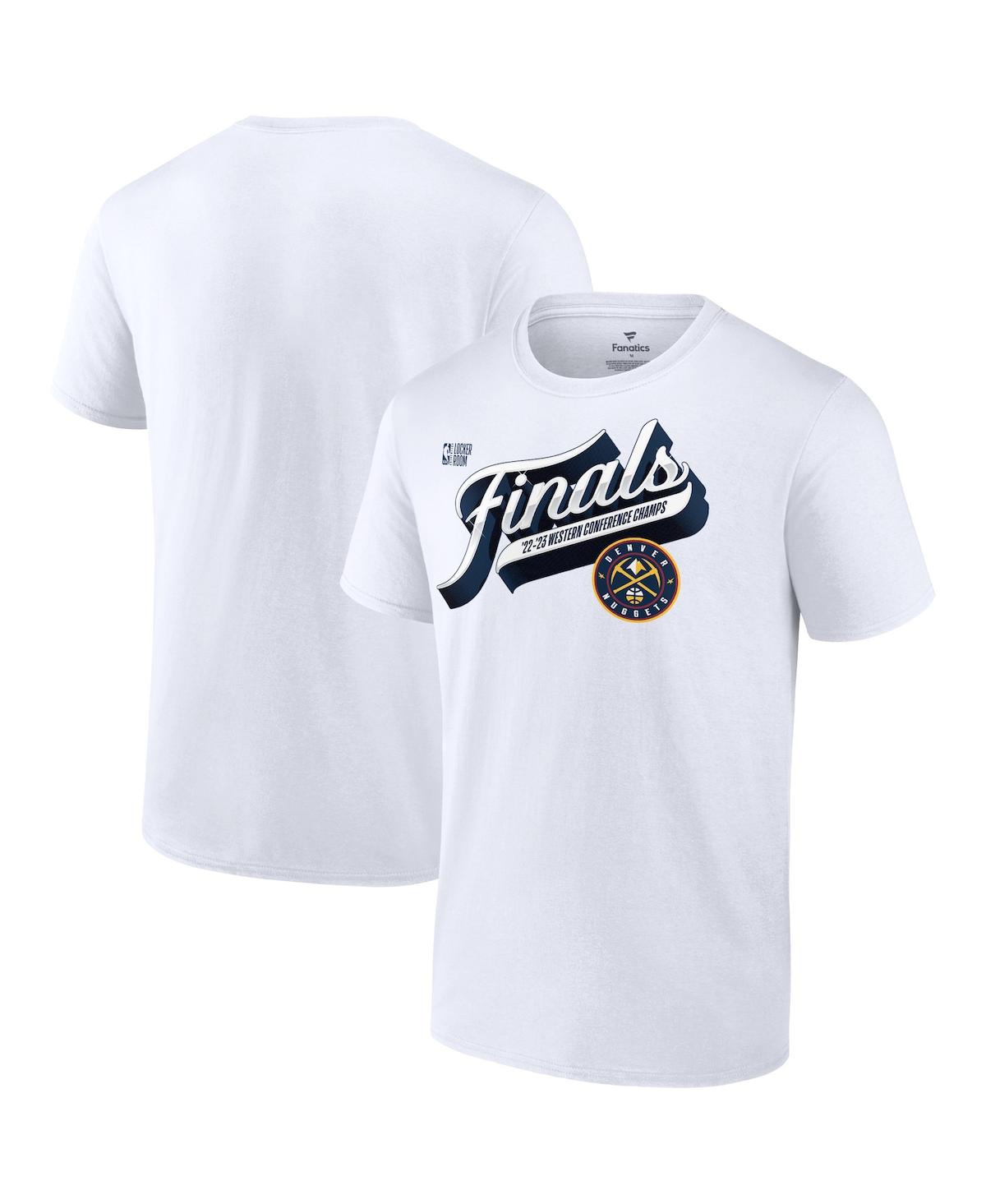 Click here for Mens Fanatics White Denver Nuggets 2023 Western Co... prices