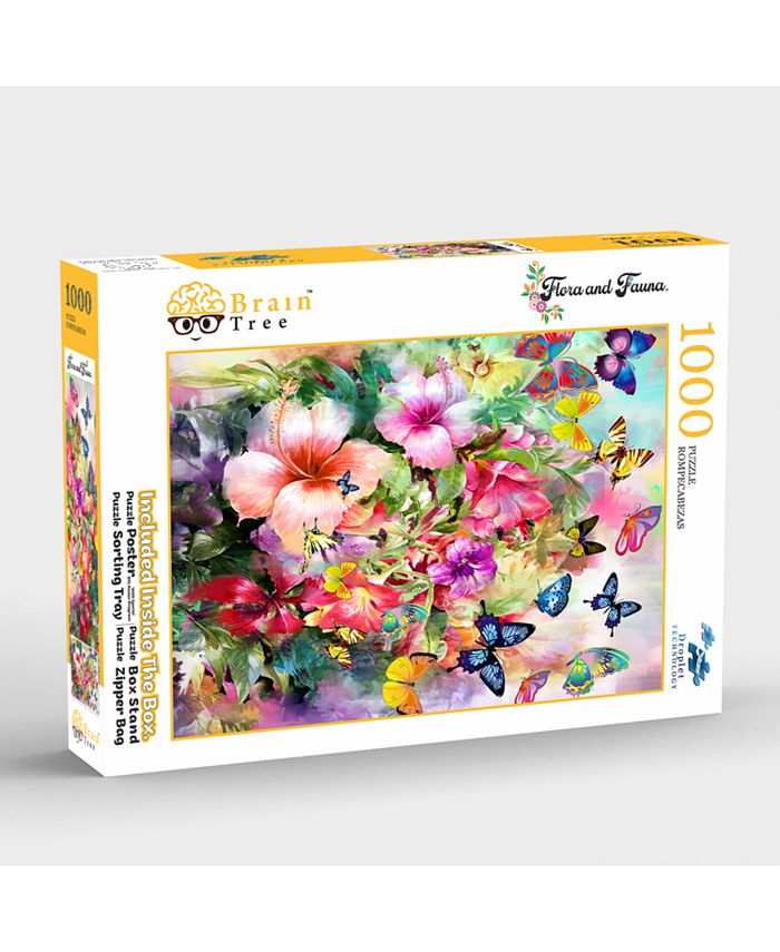 Brain Tree Games Flora and Fauna 1000 Piece Jigsaw Puzzle - Macy's