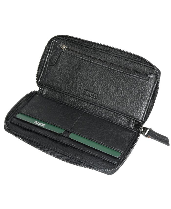 ROOTS Ladies Zipper Round Wallet - Macy's