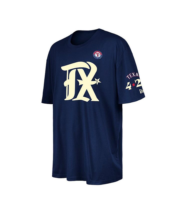 New Era Men's Navy Texas Rangers 2023 City Connect Big and Tall T-shirt ...