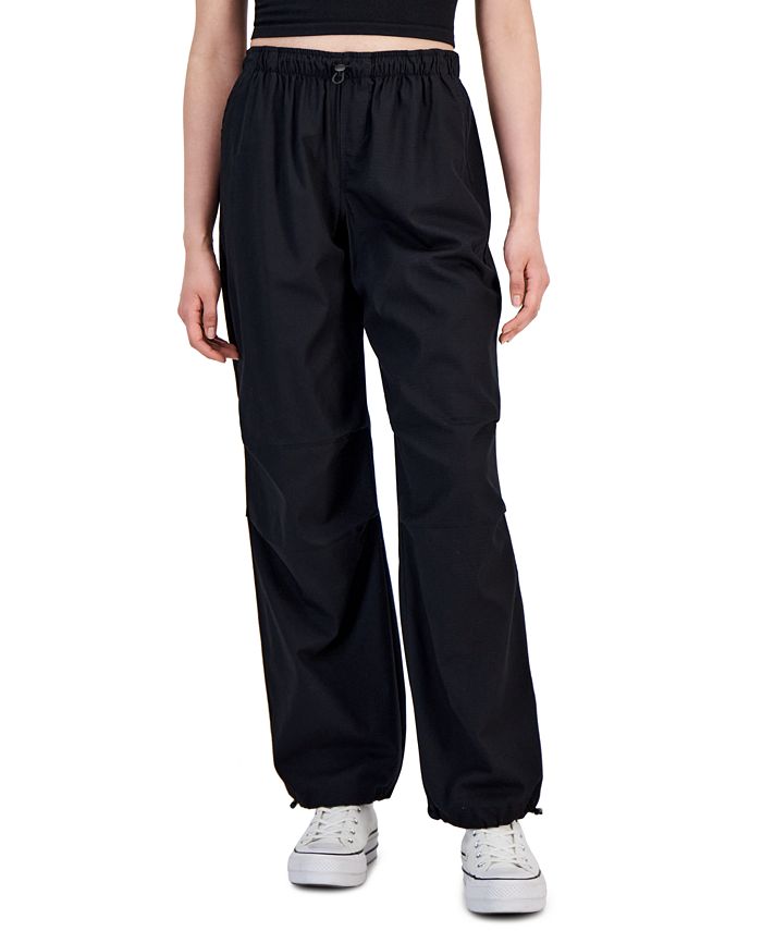 Hippie Rose Juniors' Bungee-Hem Parachute Pants - Macy's