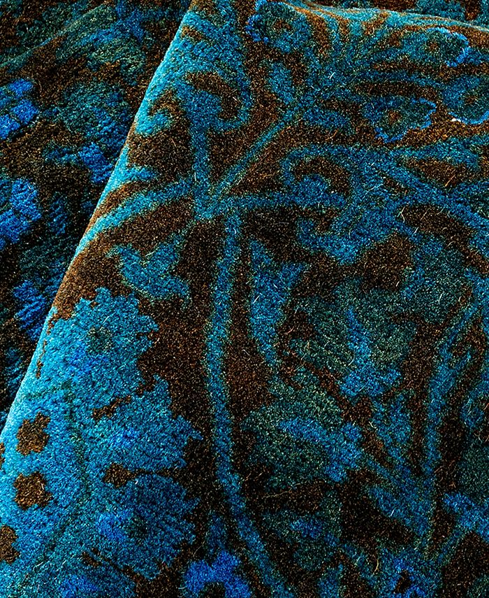 ADORN HAND WOVEN RUGS Fine Vibrance M1448 6'1" x 6'1" Round Area Rug ...