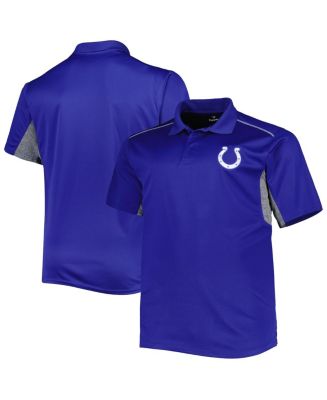 Men's Royal Indianapolis Colts Big and Tall Team Color Polo Shirt - Macy's