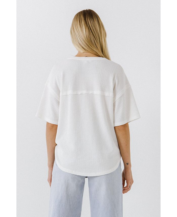 Free the Roses Women's Thermal Knit Top - Macy's