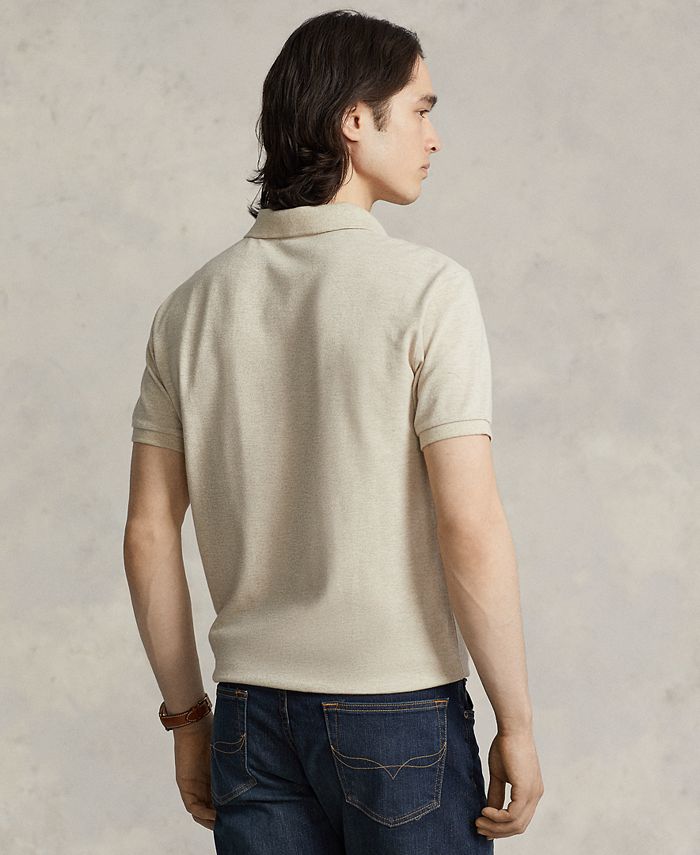 Polo Ralph Lauren Men's Cotton Custom Slim Fit Mesh Polo Shirt - Macy's